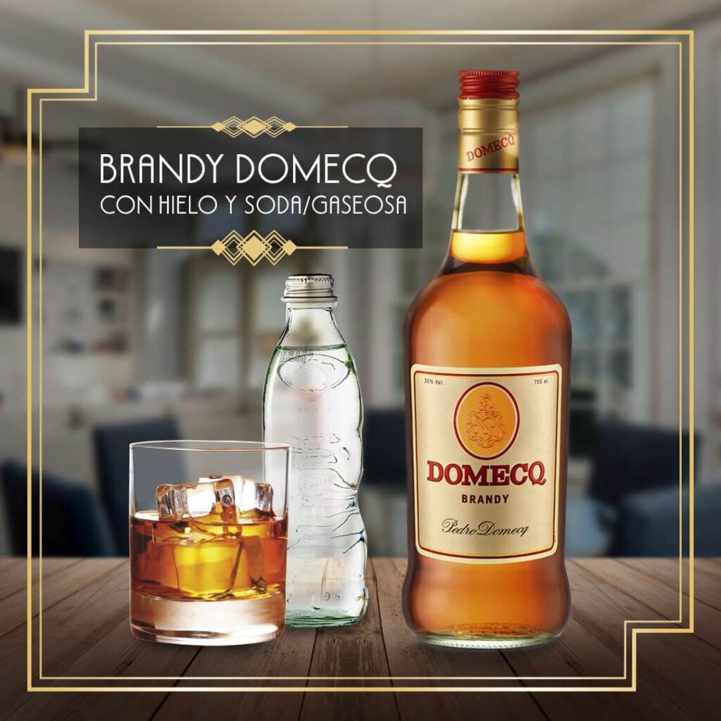 Brandy Domecq con gaseosa y hielo | Brandy Domecq